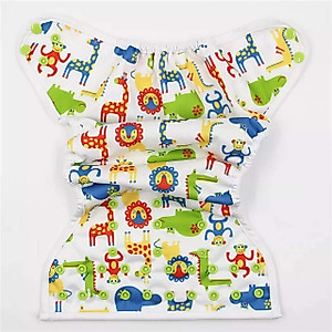 KaWaii Baby Happy Leak-Free One Size Diaper Cover for Boy & Unisex, Cloth Diaper Cover, Reusable Waterproof Baby Diaper Cover - Pack of 6