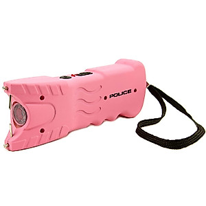 POLICE 916 Stun Gun with LED Flashlight, Pink