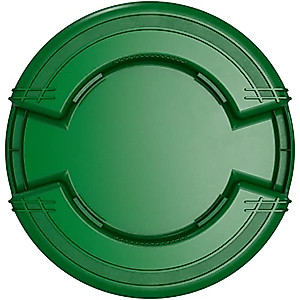 Carlisle FoodService Products Bronco Round Waste Bin Trash Container 32 Gallon - Green - Pack of 1