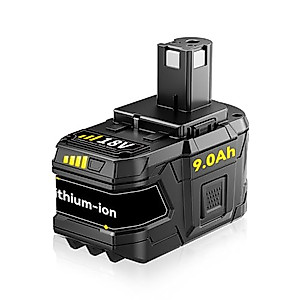 VANON Replacement for Ryobi 18V Battery 9.0Ah Lithium ion 18 Volt Batteries Replacement for Ryobi One 18V Cordless Tools P102 P107 P105 P104 P103 P108 1Pack.