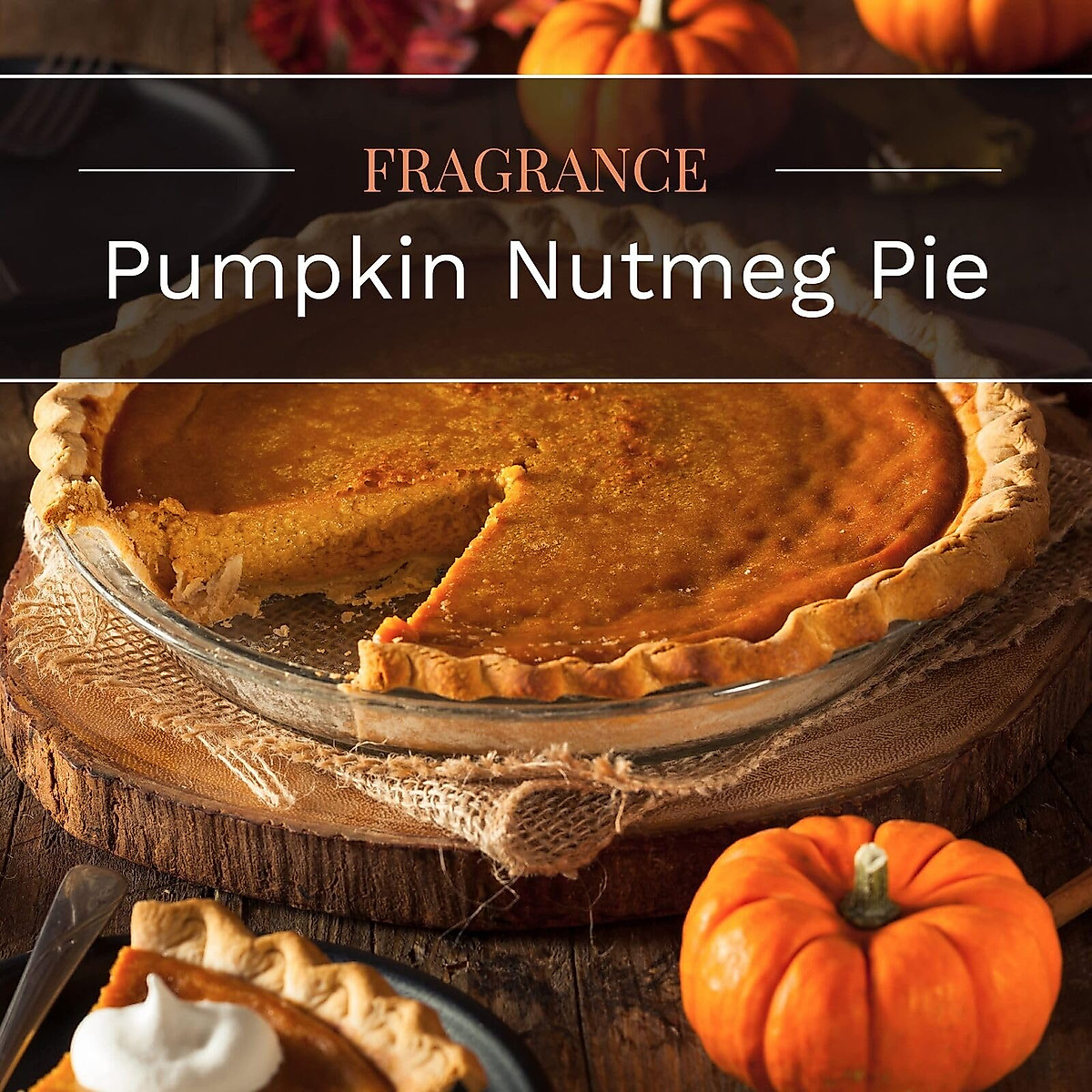 Candle-lite Scented Candles,Pumpkin Nutmeg Pie Fragrance, One 18 oz. Single-Wick Aromatherapy Candle with 110 Hours of Burn Time, Orangecolor