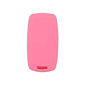 SEGADEN Silicone Cover Protector Case Holder Skin Jacket Compatible with SUZUKI 2 Button Smart Remote Key Fob CV4544 Pink
