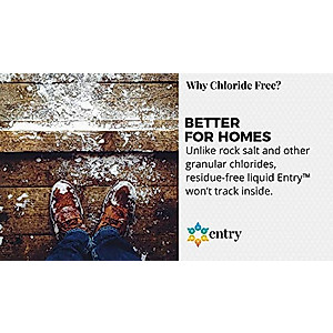 Branch Creek Entry Chloride-Free, Non-Toxic, Liquid Snow and Ice Melt Certified Safe for Pets, Plants, Floors, Concrete and Metal (2.5 Gallon)