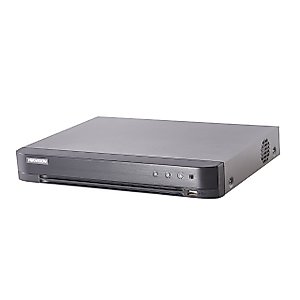Hikvision H.265 Pro+ Turbo HD 8MP 8CH DVR 4K HDMI Supports up to 8MP TVI/ 5MP AHD/ 5MP CVI/Plus 8-CH 8MP IP CAM, 1-Sata HDD (HDD not Included)