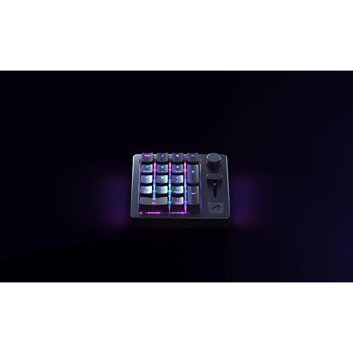 Glorious GMMK Macro Pad - Black Mechanical Numpad - 10 Key USB Keypad - Hotswap, Programmable Volume Knob, RGB Backlit, Wired & Wireless Bluetooth- Gaming Keyboard Number Pad