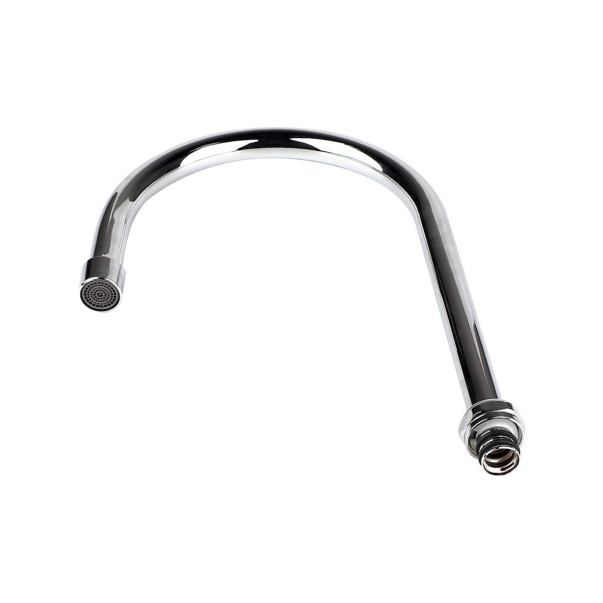 COOLWEST Swivel Gooseneck Spout 6 Inch Swing Swivel Spout Replacement Nozzle for Commercial Kitchen Sink Faucet, Brass Constructed, Chrome Finish