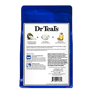 Dr. Teal's Shea Butter & Almond Oil Bath Soak Gift Set (4 Pack, 3lbs Ea.) - Soften and Moisturize Formula Blended with Pure Epsom Salt & Almond Oil - Treat Your Skin, Relieve Stress and Sore Muscles