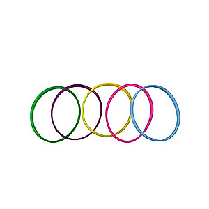 80's Party Girls Retro Costume Accessories Set for 1980s Theme Party Supplies (10-12, Rainbow)