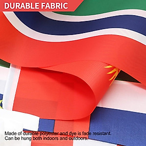 Anley 184Ft 200 Countries String Flag - International Bunting Banners for Party Decorations, Bars, Sports Clubs, School Festivals, Celebrations - 8" x 5", 200 Flags, 184 Feet