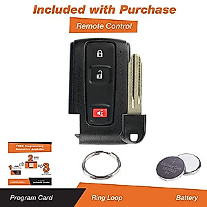 For 04-09 Toyota Prius Keyless Entry Remote Smart Key W/Insert MOZB31EG