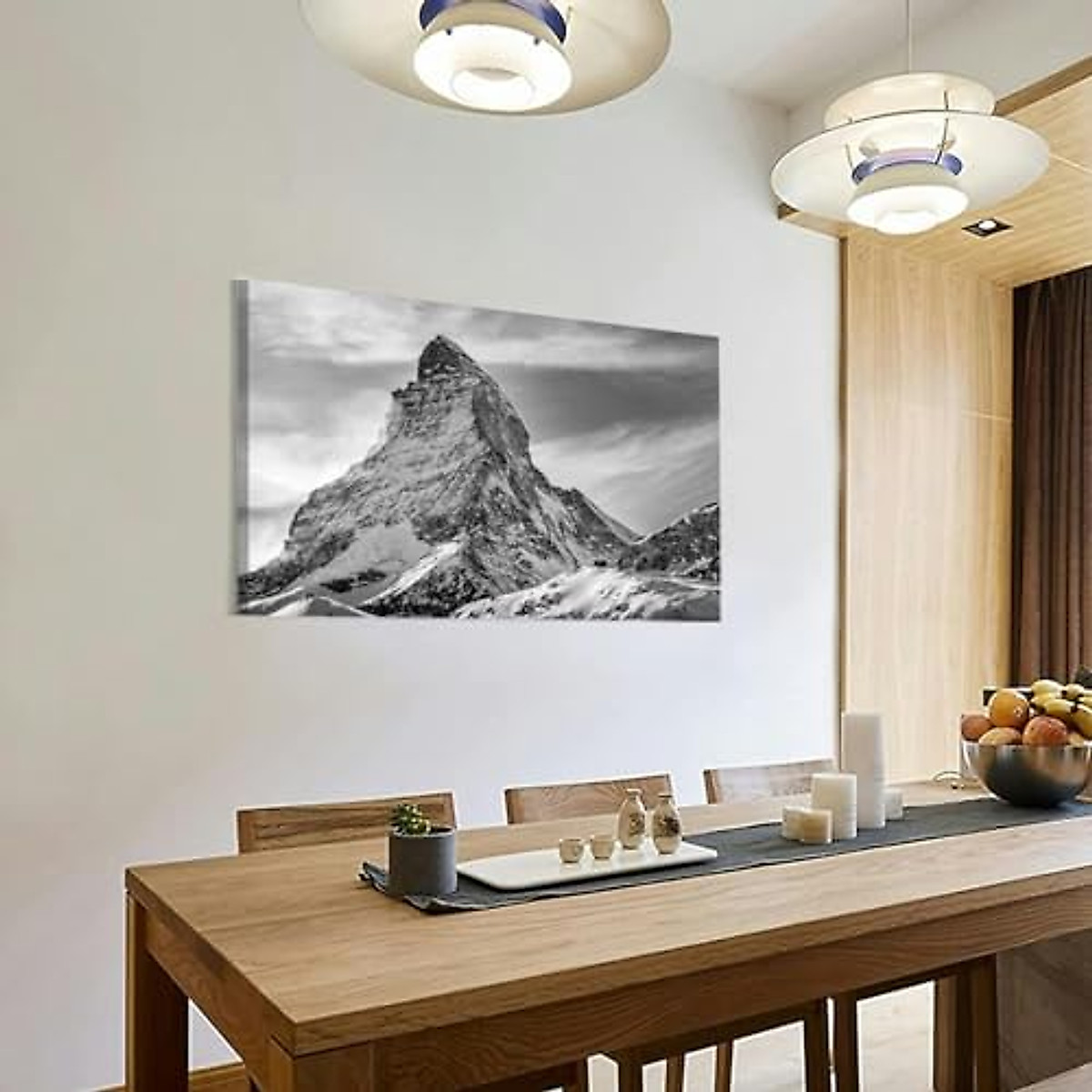 Matterhorn Canvas Wall Art Decor Paintings Pictures for Bedroom Wall Decor Above Bed Living Room Wall Decoration Bathroom Office Artwork