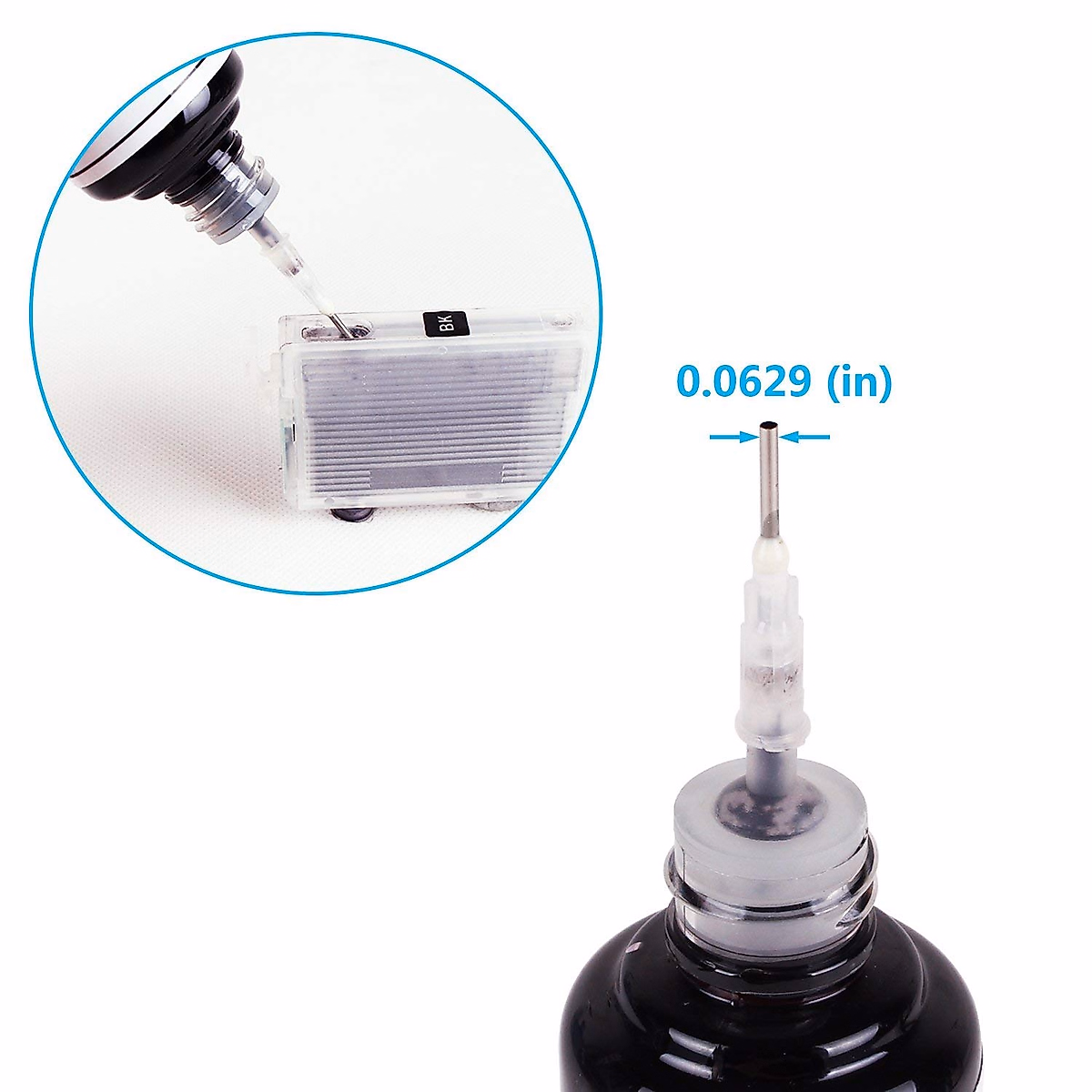 CoYlBod 6 Colors Sublimation Ink Refilled Bottles for Epson Artisan 1430 1400 835 L805 L800 837 710 810 700 725 730 Printers,Sublimation Ink 6 Colors Refill Ink kit for Refillable Cartridges CISS