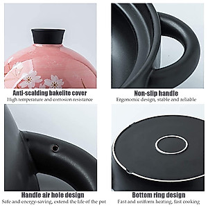 1.9L Cherry Blossoms Tagine Pot, Moroccan Ceramic Braised Stewed Pot - Cooking and Stew Casserole Slow Cooker