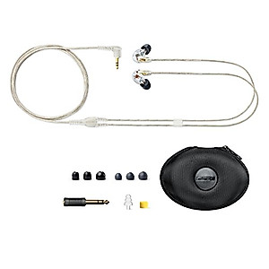 SHURE SE425-CL-A Wired Earphones, Clear, High Sound Insulation, Gaming, in-Ear Type, Wireless Conversion (Sold Separately), MMCX Re-Cable, Professional Specifications, Ear Monitor, Distribution,