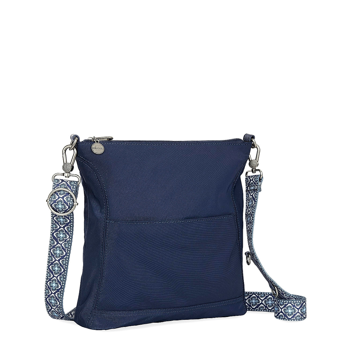 The Sak Lucia Crossbody in Eco Twill, Convertible Purse with Adjustable Strap, Dark Blue