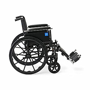 Wheelchair, Full-Length, Height Adjustable, Swing Back and Removable