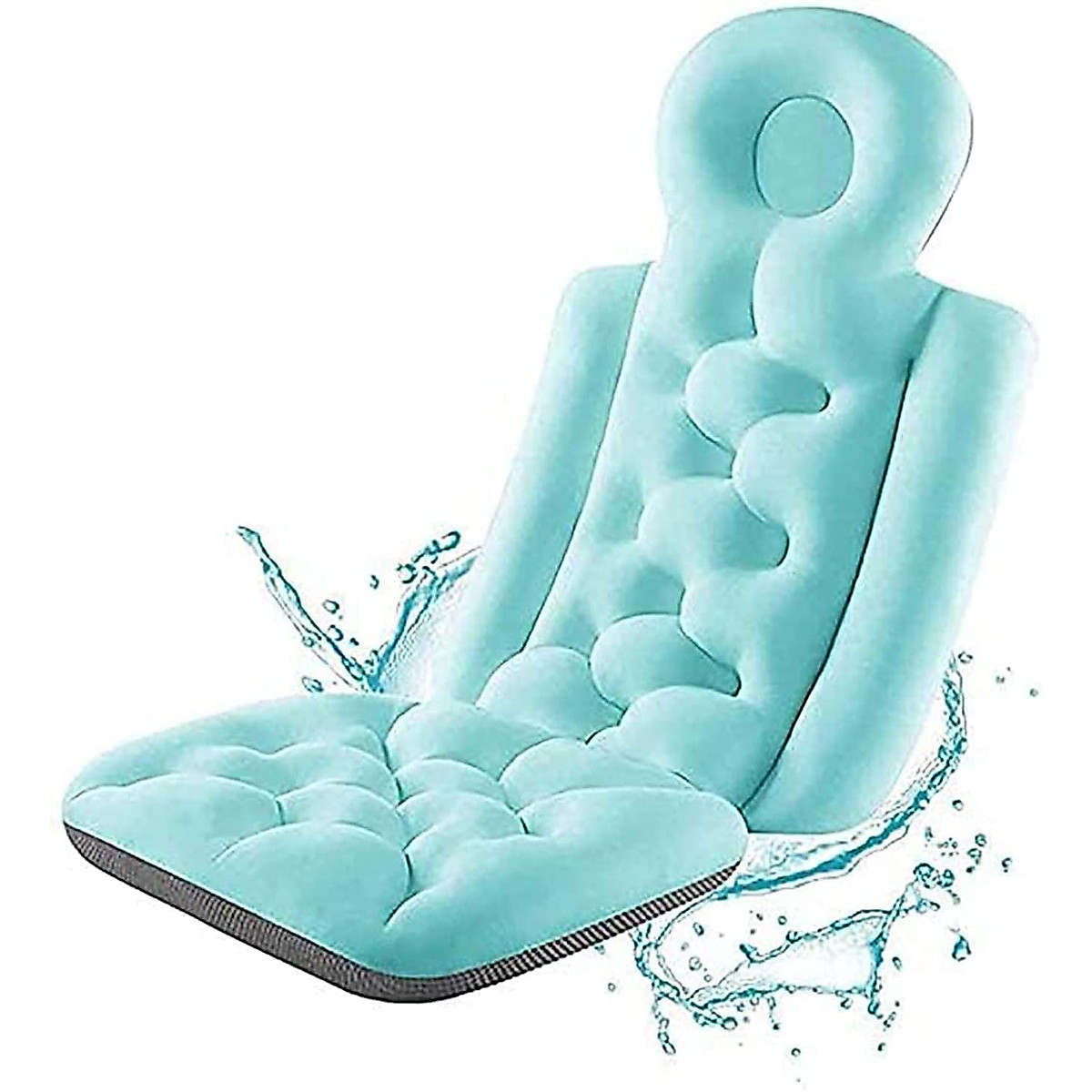 Bath Pillow, Bathtub Pillow Non-Slip Bath Mat Bath Pillow Anti- Bathtub Spa Cushion for Full Body Back Support Comfort Head Rest Ideal Hot Tub Accessories