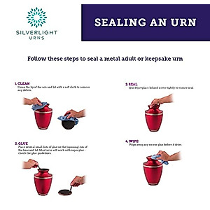 Platinum Elegance Cremation Urn for Ashes in Extra Large, Brass, Silver Urn, Extra Large Adult Sized Cremation Urn, 11.5 Inches High