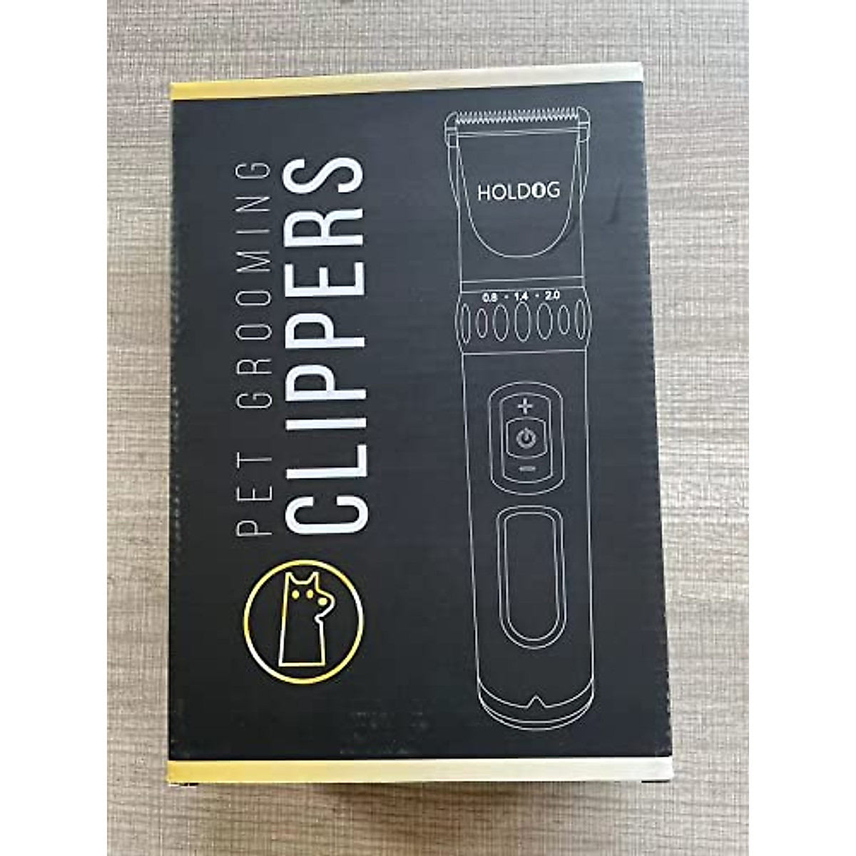 Dog Clippers Professional Heavy Duty Dog Grooming Clipper 3-Speed Low Noise High Power Rechargeable Cordless Pet Grooming Tools for Small & Large Dogs Cats Pets with Thick & Heavy Coats