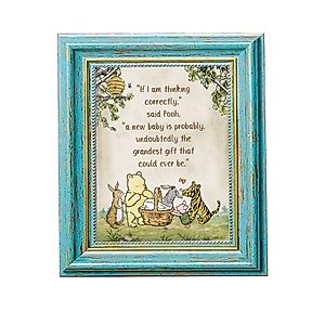 8 x 10 Inch Winnie Baby Shower Centerpiece Classic Pooh Quotes Table Sign Decor Cute Adding For Mommy-To-Be Party Kids 1 St Birthday Favors