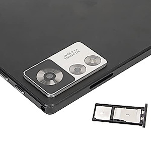 Honio HD Tablet, 10.1 Inch FHD Aluminum Alloy Office Tablet 5G WiFi 4G LTE Dual Camera Octa Core CPU with Travel Case Keyboard (US Plug)