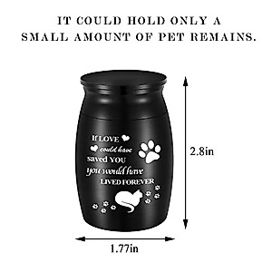 Small Cremation Urns for Pet Ashes Mini Cat Paw Keepsake Urn 2.8" Aluminium Small Ashes Urns Mini Urn for Cat Ashes Holder