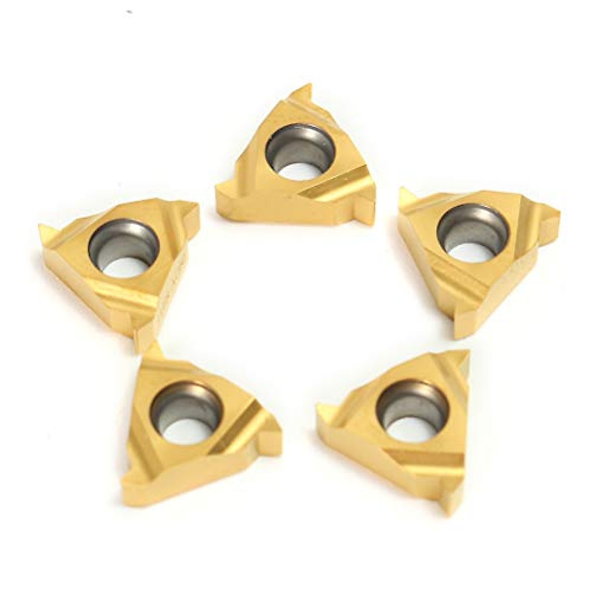 10pcs Carbide Turning Inserts Blades Turning Tool Durable Lathe Inserts A60 Threading Cutter