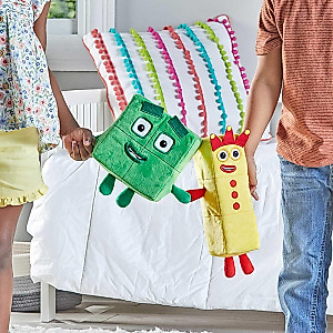 Learning Resources Numberblocks Three and Four Playful Pals, Cuddly Numberblocks Three and Four Plush Toys, Numberblocks Plush Girls and Boys, Soft Toys for Toddlers 1-3, Ages 18 Months+