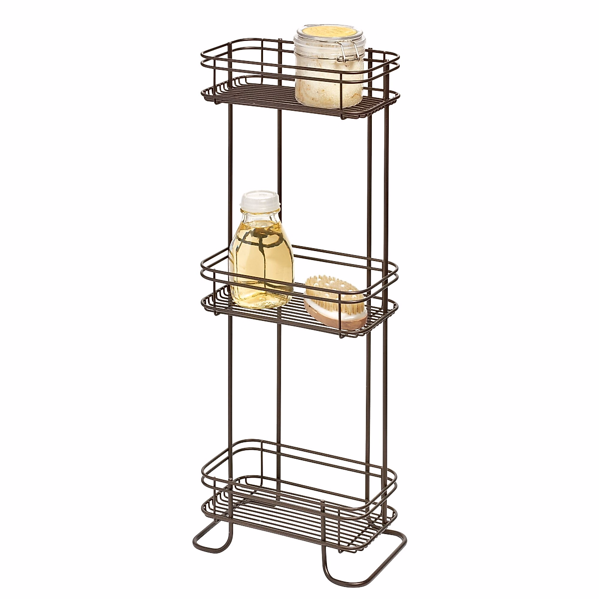 iDesign 3-Tier Bathroom Shelf, Matte Black