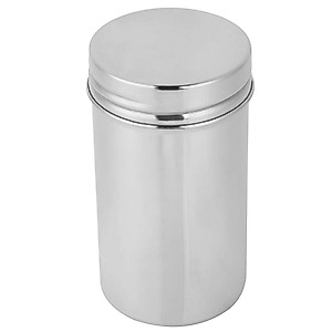 UPQRSG Stainless Steel Sealed Storage Jar, Portable Tea Coffee Beans Container, Metal Waterproof Small Bottle Multipurpose Container, Kitchen Cup for Tea Coffee Sugar Seasoning Storage[L]