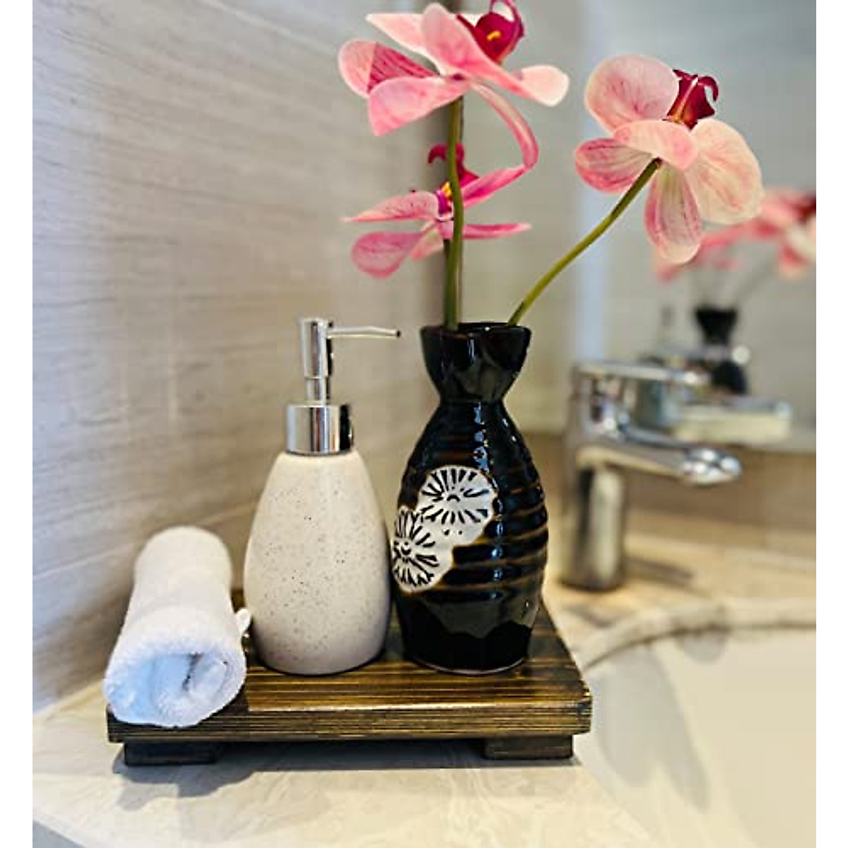 HNQCPCVU Wood Riser, Beautiful Wood Pedestal Stand, Charming Wood Risers for Decor (Rectangle)