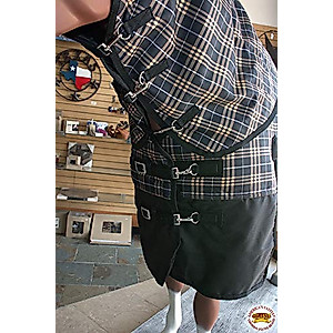 HILASON 1200D Waterproof Winter Horse Blanket Neck Cover Belly Wrap | Horse Blanket | Horse Turnout Blanket | Horse Blankets for Winter | Waterproof Turnout Blankets for Horses