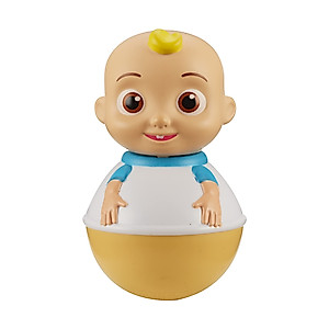 Cocomelon Weebles Figure Assortment, Chunky Moulded Figures, jj, moonbug, Preschool Imaginative Play, Brown