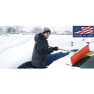 SNO-RAKE 18" Commercial Duty Snow RAKE with 48" Wooden Finished Handle # 105
