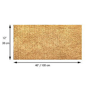 SUNYAY 12x40 inch Natural Coco Liner Roll Coconut Coir Liner Sheets Coco Mat for Planter Window Box Flower Basket Garden Decoration Animal Pet Pad