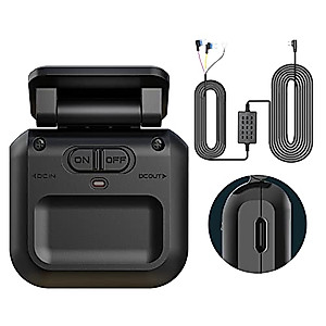 Type-C Hardwire Kit with Radar Detection, Suitable for HUPEJOS V7/V7PRO/V80 and Type-C Interface Dash Cam,12V-24V to 5V/2.5A, with Low Voltage Protection, 24-Hour Radar Detection Parking Monitoring