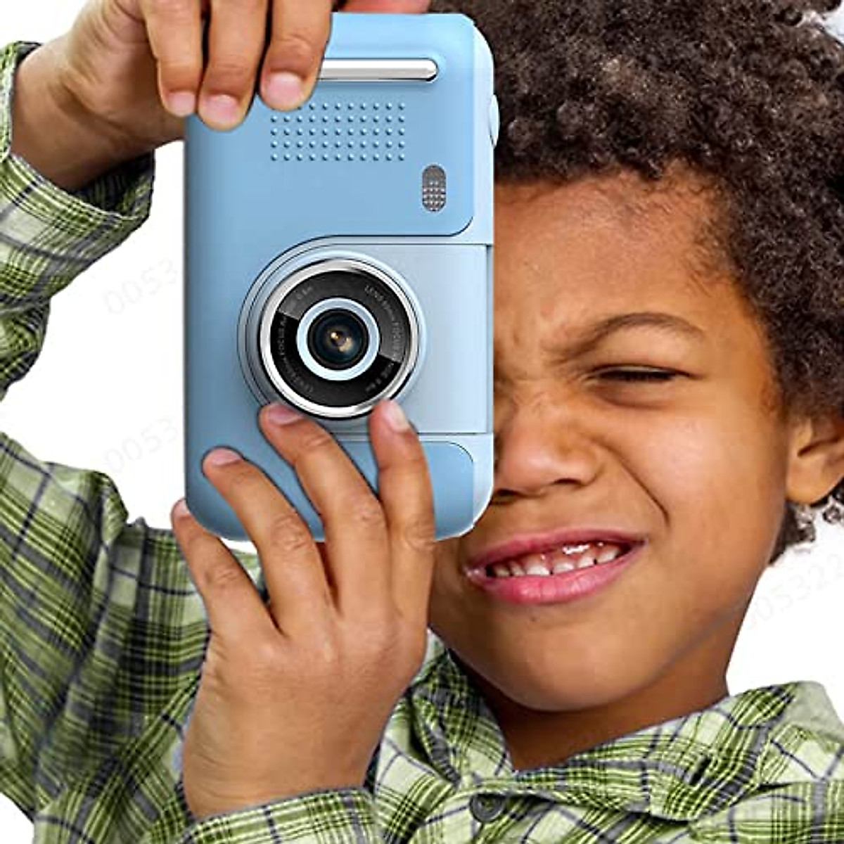 Christmas Children's Digital Camera 3-10 Years Old Christmas Birthday Gift 2.4 Inch 1080P Toddler Camera Portable Handheld Reversible Children's Digital 32GB Memory Camer, Gift for