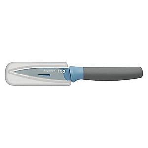 Berghoff Leo Stainless Steel Ceramic Coated Non-Stick Paring Knife, 8.5cm, 8.5 cm, Blue