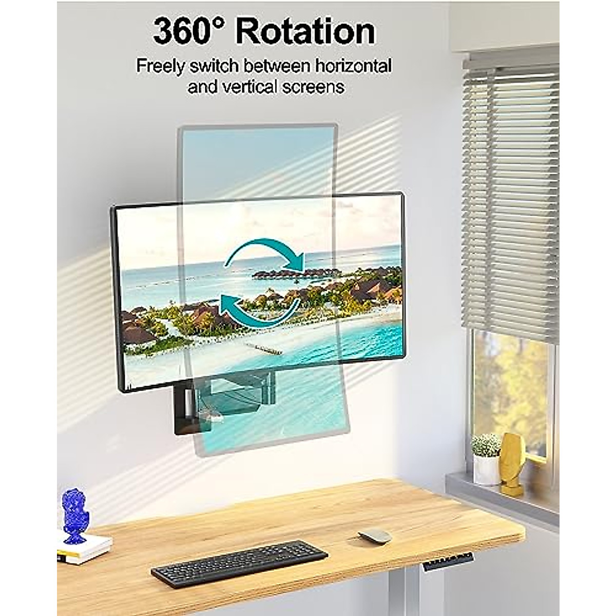 MOUNT PRO Monitor Wall Mount for Max 35 Inch/26.4lbs Ultrawide Computer Screen, Premium Heavy Duty Single Monitor Arm, Full Motion Wall Monitor Mount with VESA Extension Kit, Max VESA 200x200mm