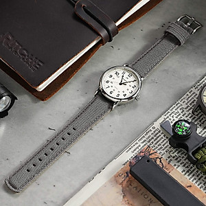 Ritche Christmas Gift 22mm Canvas Sailcloth Watch Band Quick Release Watch Strap for Men Women Watch Bands, White Elephant Gifts, Stocking Stuffers for Men