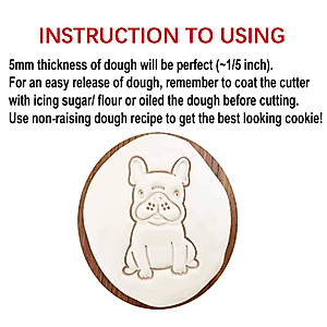 French Bulldog Cookie Cutters Shape Mould, Dog Treats Cutter