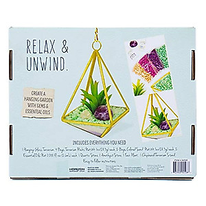 STMT D.I.Y. Crystal Terrarium, Terrarium Kit, DIY Terrarium Kit, Kids Terrarium Kit, Craft Kit, Terrarium Kit for Kids, Arts and Crafts for Kids, Gifts for Kids, Little Girl Gifts, Ages 8+