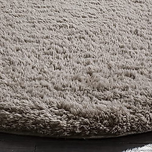 SAFAVIEH Sheep Shag Collection 4' x 6' Silver SSG101A Handmade 1-inch Thick Area Rug