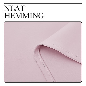 NICETOWN Room Darkening Curtains for Girls Room - Nursery Essential Thermal Insulated Solid Rod Pocket Top Drapes (Lavender Pink=Baby Pink, 1 Pair, 42 x 63 Inch)