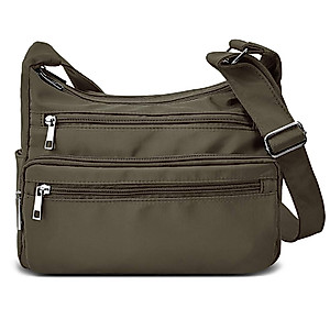 Volcanic Rock Lightweight Shoulder Bags Messenger Handbags Multi Pocket Nylon Waterproof Crossbody Bags