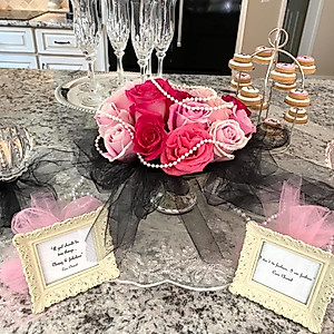 B&S FEEL 5mm Faux Pearl Beads Garland Pearl Bead Roll Strand for Wedding Party Decoration, 99 Feet Roll, Ivory