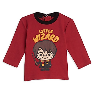 Harry Potter Baby Boys 4 Piece Layette Set: Bodysuit Tee Pants 18 Months