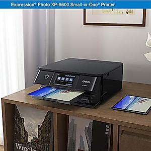 Epson Expression Photo XP-8600 Wireless Color Photo Printer with Scanner and Copier Black,Small (Renewed)