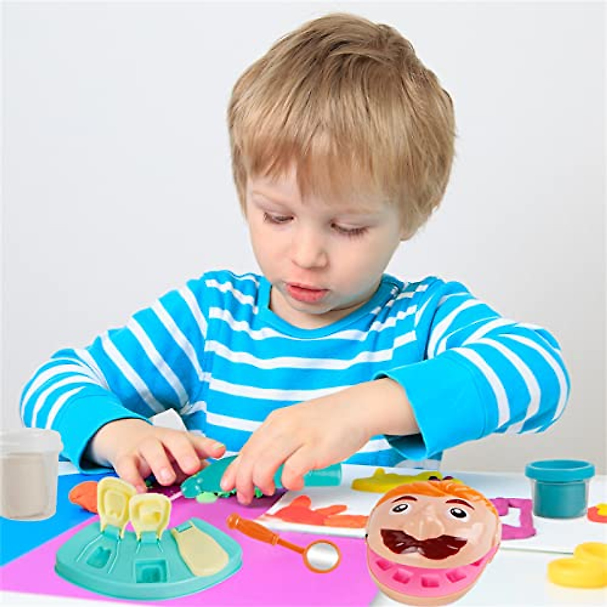 Crelloci Clay Dentist Playset Tools Doctor Clay Kit