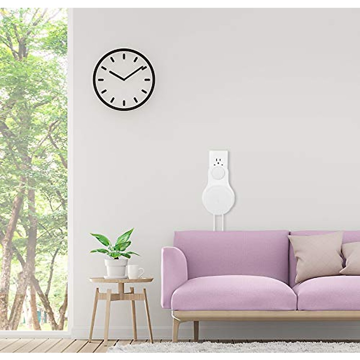 Koroao Outlet Wall Mount Holder for Google WiFi [2020 Model] - No Tools Required and No Cord Clutter Easy Moved Holder Bracket Compatible with for Google Mesh WiFi Route(1-Pack)
